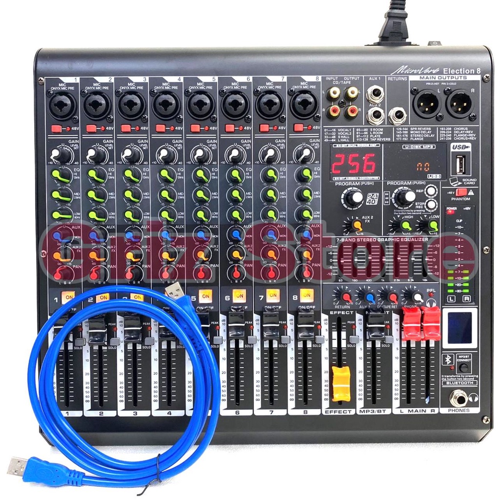 Jual MIXER MICROVERB ELECTION 8 / ELECTION 8 MIXER 8 CHANNEL WITH ...