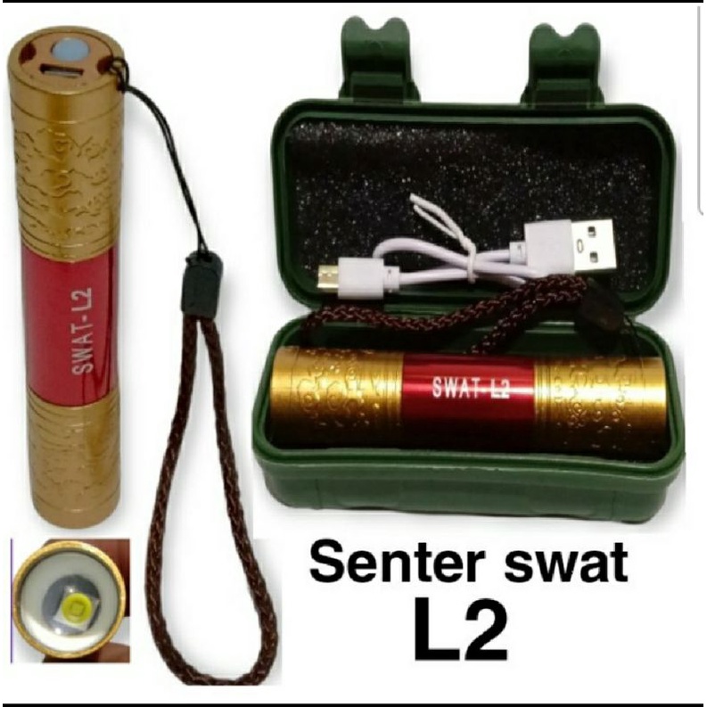 Jual Senter - L2 Mini Zoom Senter Led Cas Charger 3Fungsi / Senter Led ...
