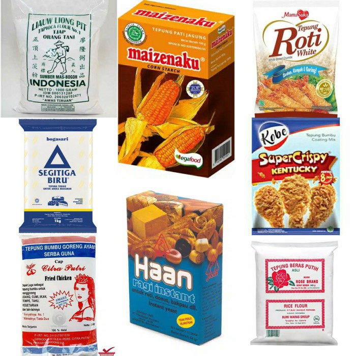 Jual NEW Tepung Beras/Tapioka/Terigu/Putri/Roti/Ragi/Sagu Tani/Maizena ...