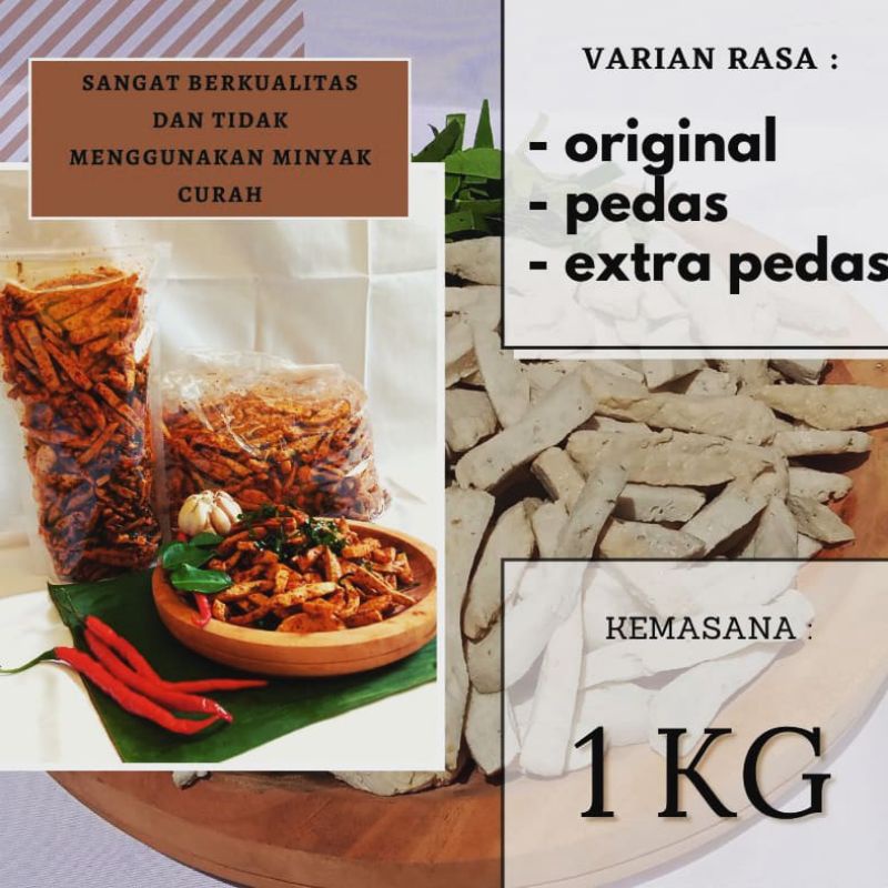 Jual basreng pedas daun jeruk 1kg/basreng stik pedas seblak sultan ...