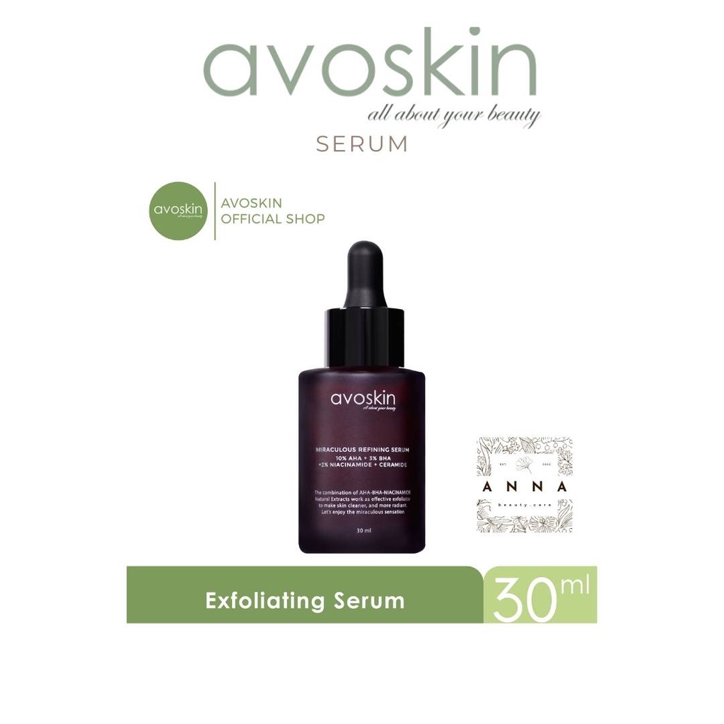 Jual AVOSKIN Miraculous Refining Serum Exfoliator | Shopee Indonesia