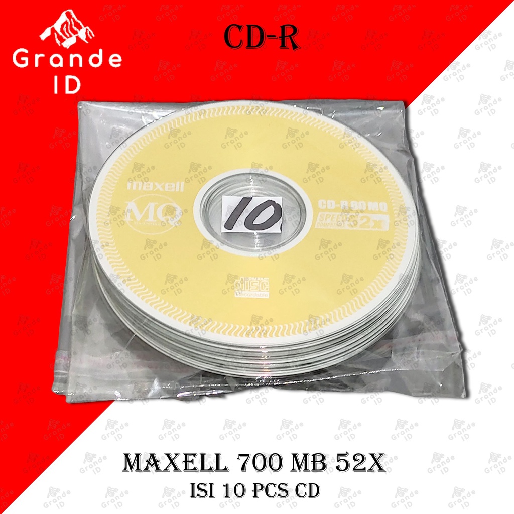 Jual CD-R MAXELL 700 MB CD KOSONG CD BLANK ISI 10 PCS | Shopee Indonesia