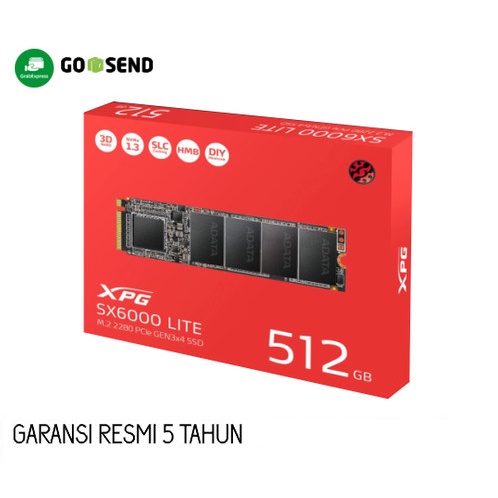Jual ADATA SSD XPG SX6000 LITE 512GB SX6000LITE 512 GB NVME M2 | Shopee ...