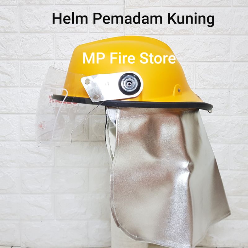 Jual FIRE HELMET HELM DAMKAR YELLOW KUNING PEMADAM KEBAKARAN TAHAN ...