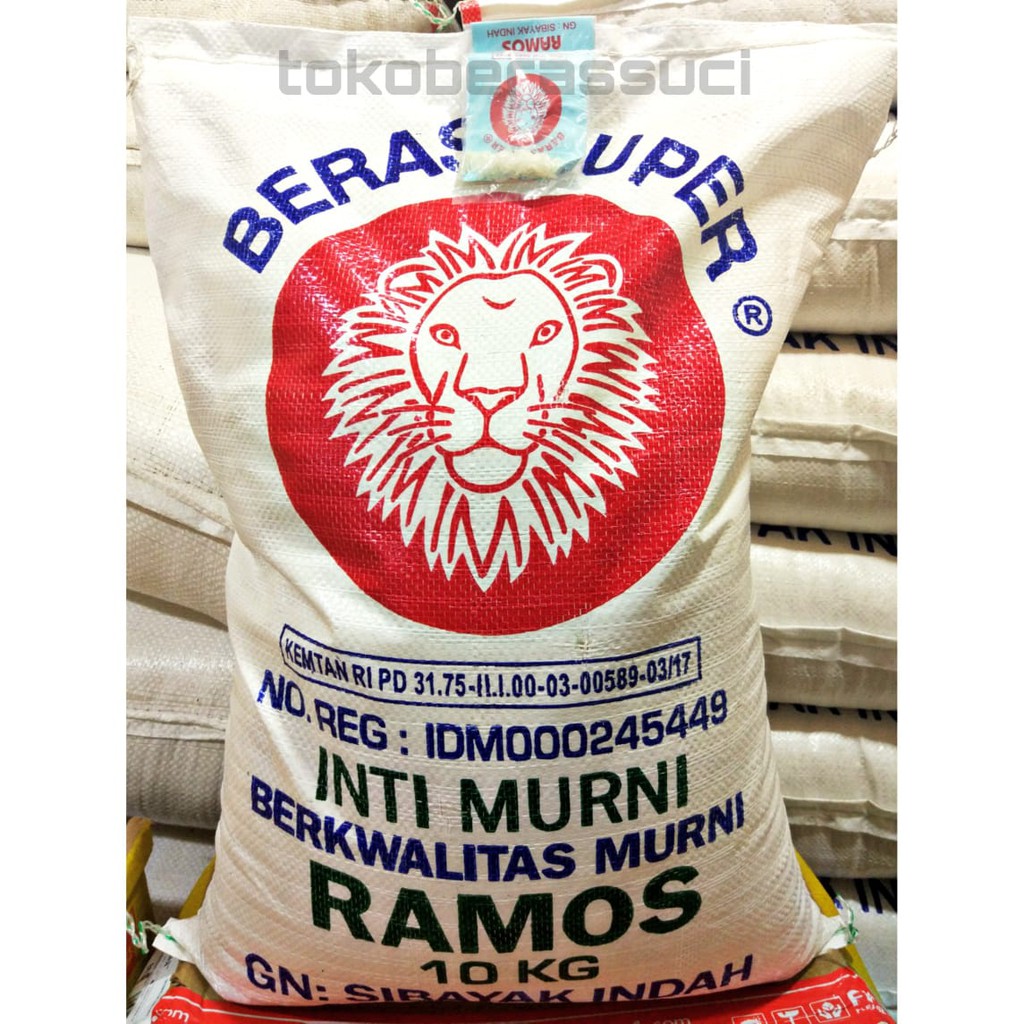 Jual BERAS PREMIUM RAMOS SUPER KEPALA SINGA MERAH INTI MURNI SIBAYAK INDAH 10 KG 25Kg | Shopee ...