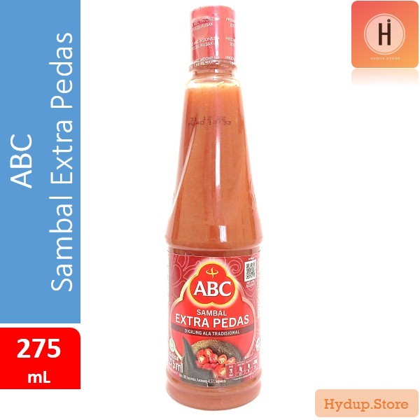 Jual ABC Saos Sambal Extra Pedas Botol 275 ml | Saos ABC Botol 275 ml ...