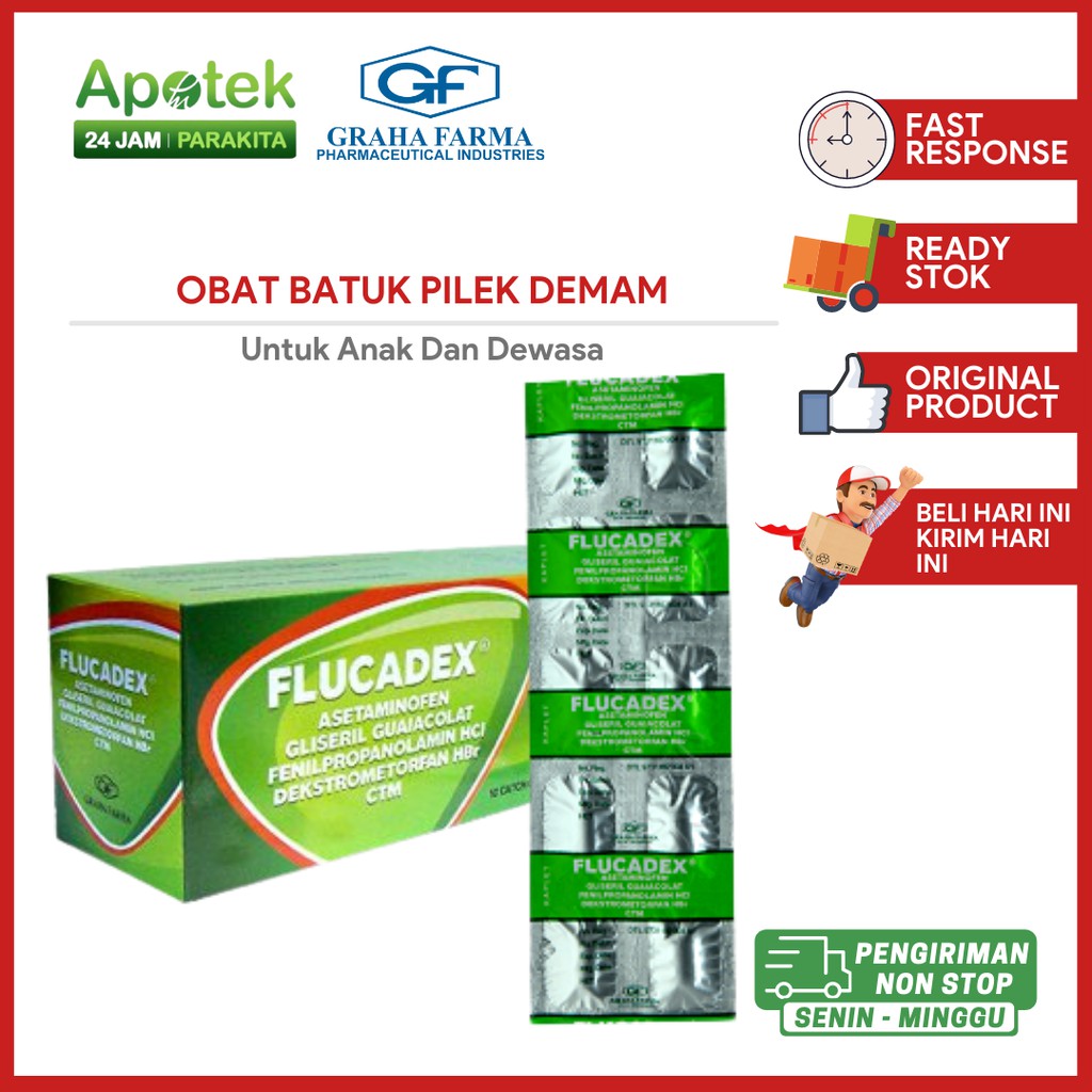 Jual Flucadex Obat Flu Demam Batuk Pilek Strip/Sirup | Shopee Indonesia