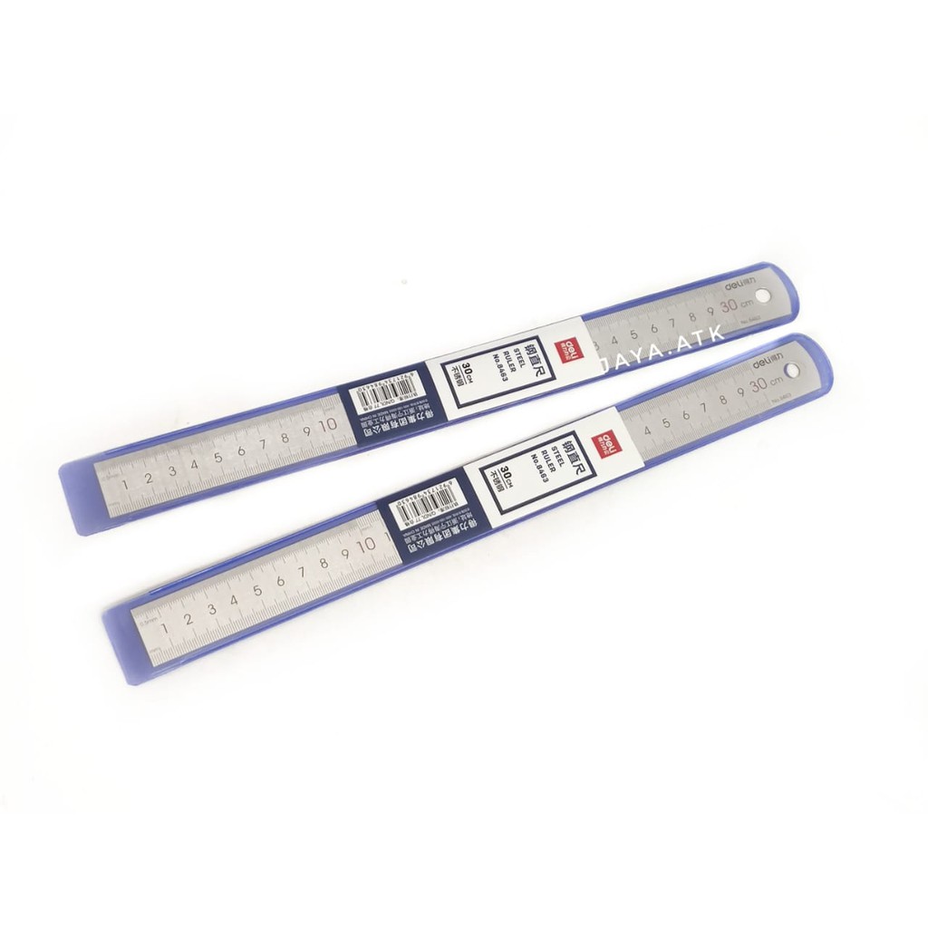 Jual PENGGARIS MISTAR BESI 30 CM STAINLESS STEEL TEBAL DELI 8463 PENGGARIS BESI 30CM | Shopee ...