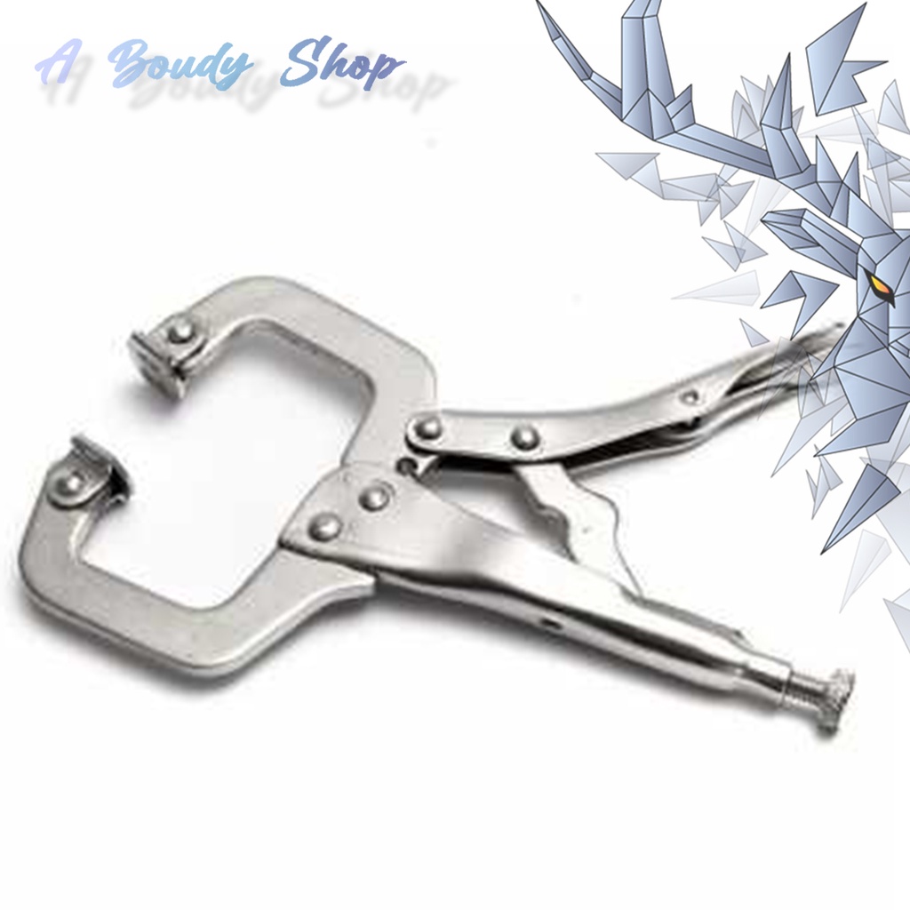 Jual Tang Jepit C Clamp Swivel Pad Lock Grip Penjepit Kayu Besi lebar ...