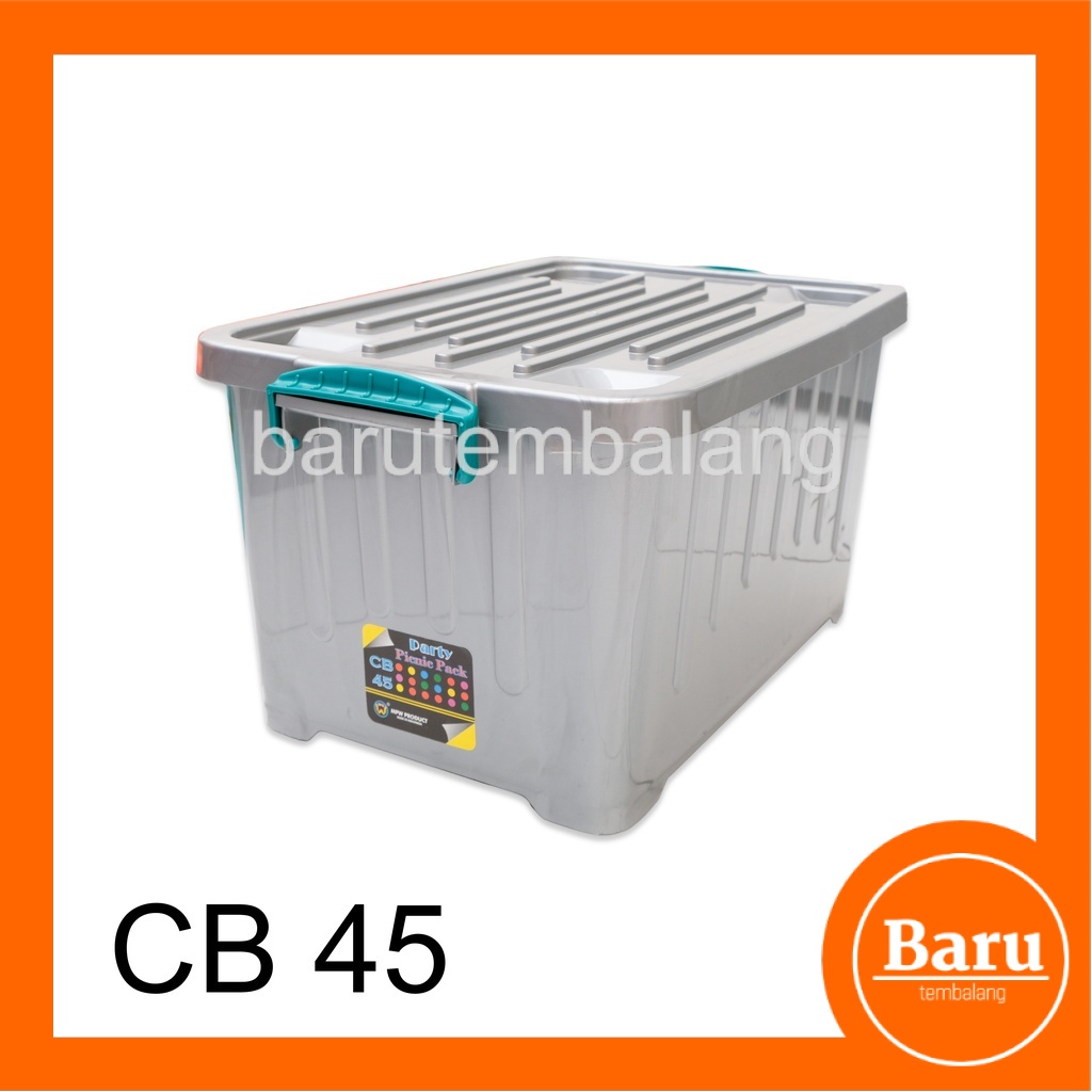 Jual BOX CONTAINER MPW SILVER 45 LITER | BOX KONTAINER SERBAGUNA ...