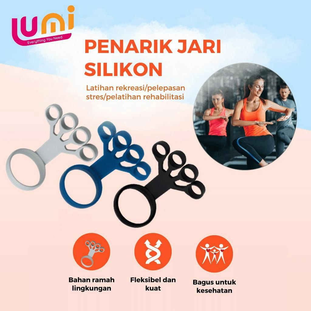 Jual Alat Pelatihan Pergelangan Tangan Silikon Penarik Jari Extender ...