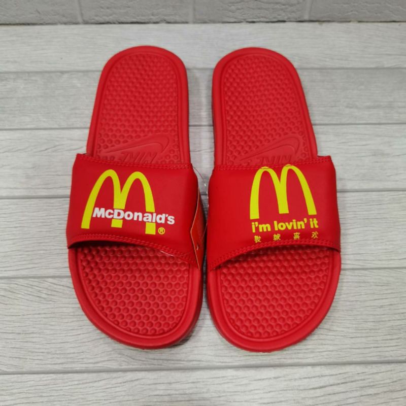 Jual sandal Nike X McDonald's MCD red | Shopee Indonesia