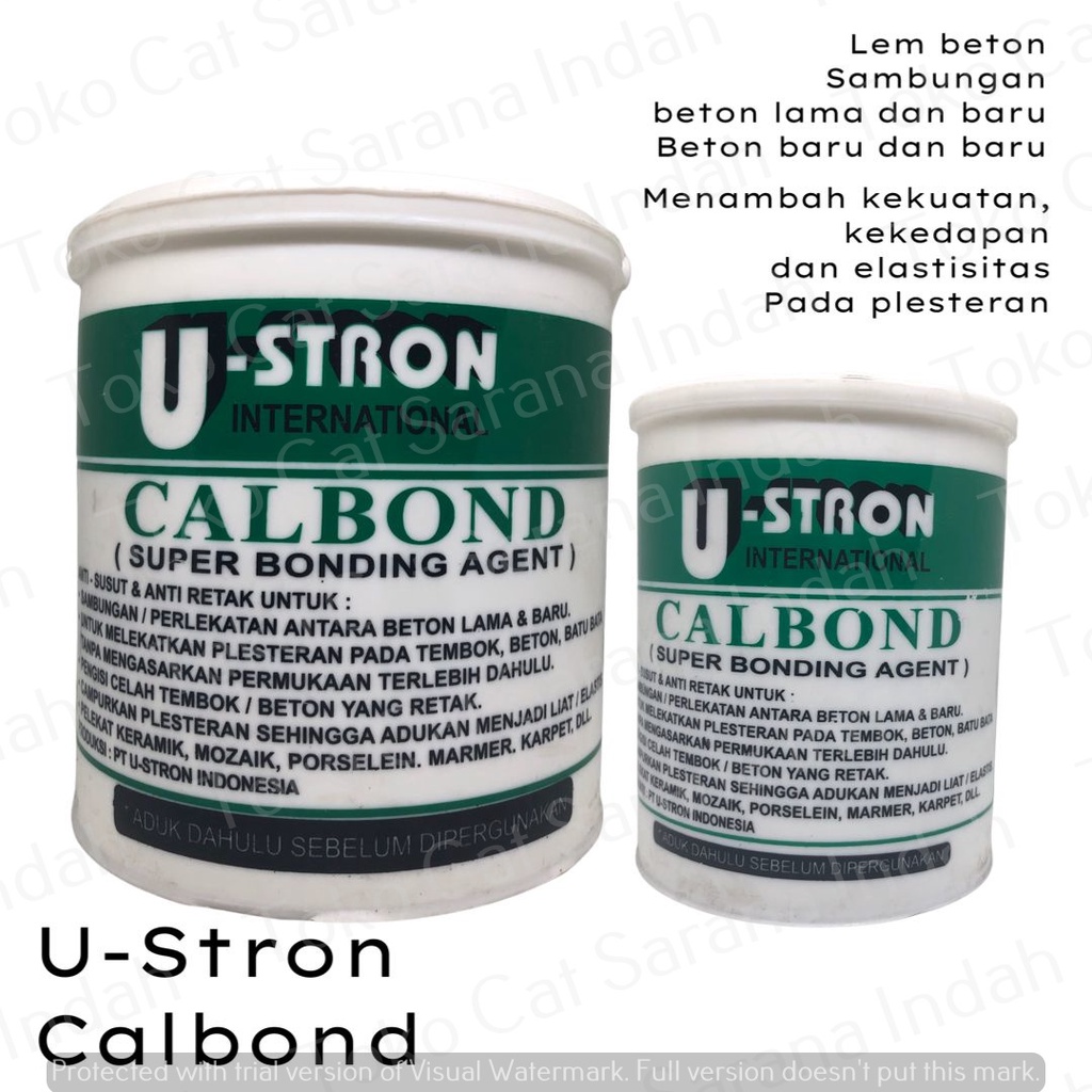 Jual U-Stron Calbond Lem Perekat Beton Keramik Tembok Marmer 4kg ...