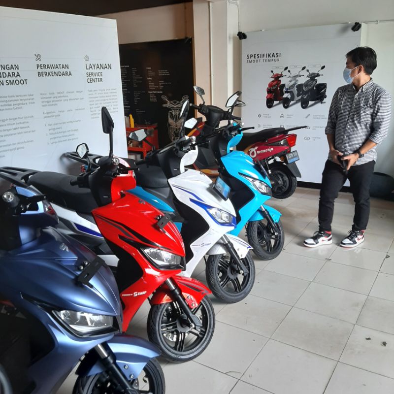 Jual motor listrik swap smoot tempur khusus subsidi | Shopee Indonesia