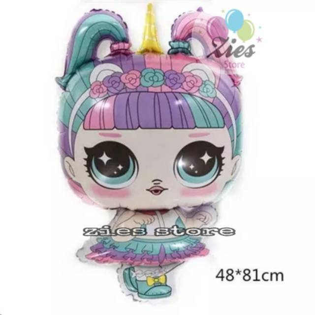 Jual Balon foil LOL surprise / balon karakter LOL bando bunga | Shopee ...