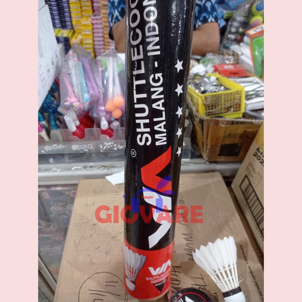 Jual Shuttlecock VIA Original | KOK Bulu Tangkis | Bola Badminton VIA ...