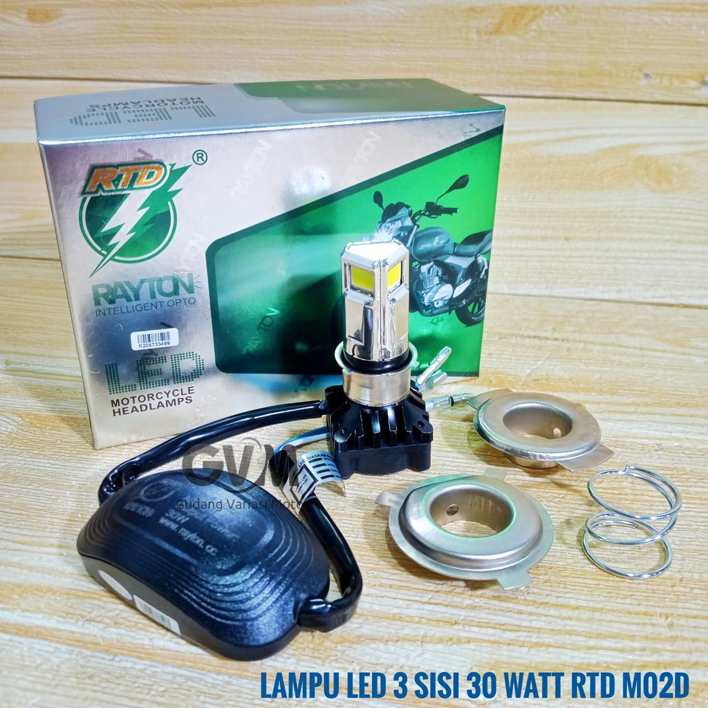 Jual Lampu Led Motor 3 Sisi 30 Watt H4 H6 Dop Led Motor AC DC Bohlam Motor RTD M02D | Shopee ...