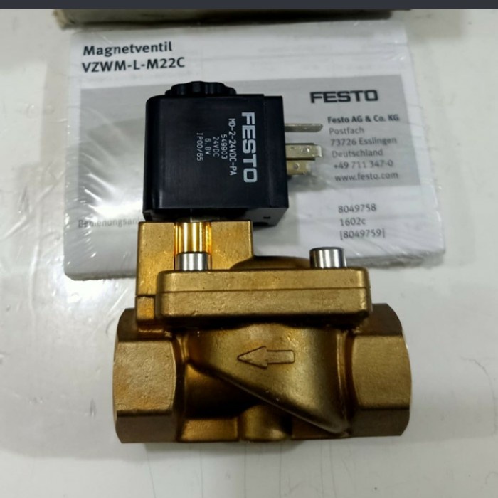 Jual Solenoid Valve Festo 1 2 ﻿ Vzwm L M22c G12 F4 Shopee Indonesia