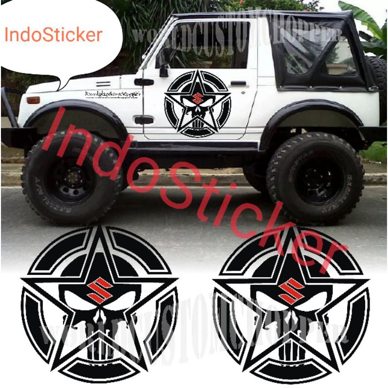 Jual stiker sticker mobil Jeep katana stiker mobil Suzuki Jimny Jeep ...