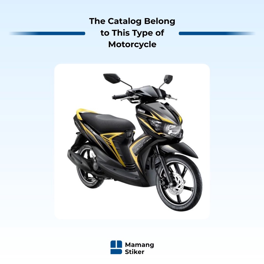 Jual Striping Mio Soul GT 115 Full Body Variasi (1) Original Yamaha ...