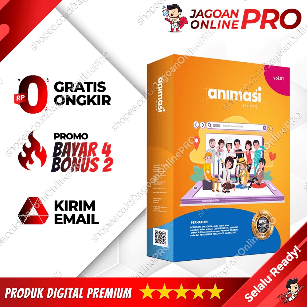 Jual ANIMASI STUDIO TEMPLATE VIDEO ANIMATION 1000+ ASSET READY | Shopee ...