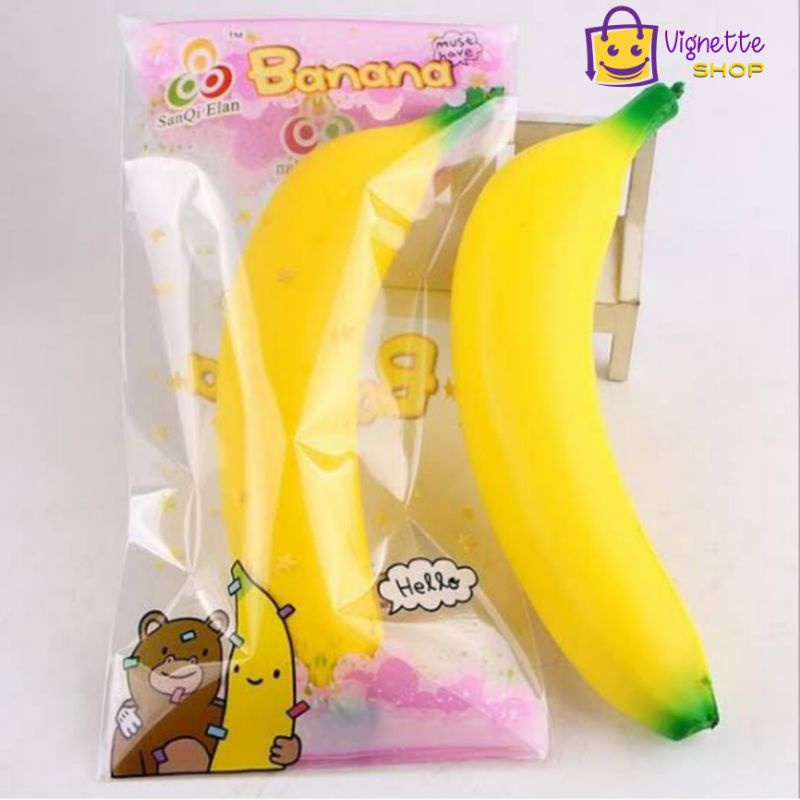 Jual Squishy Buah Pisang Banana Lucu Slow Rising | Squisy Squisi ...