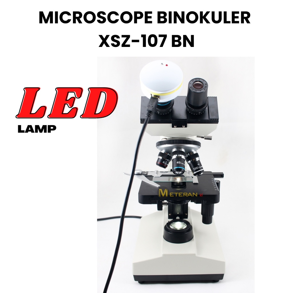Jual LED Biological Microscope LED Xsz-107 + HD Camera Digital ...