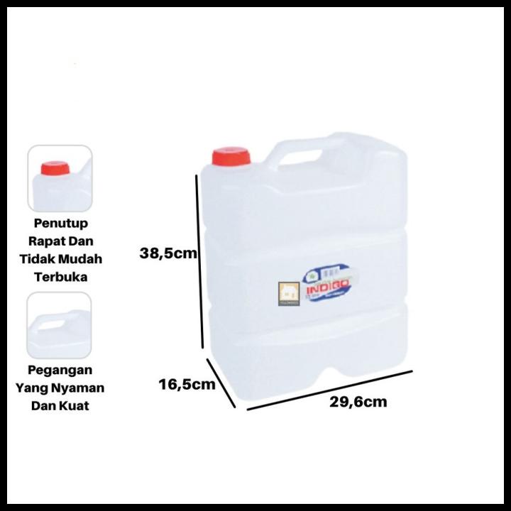 Jual Green Leaf 15 Liter 0315 Jerigen Segi Indigo Air Minyak Dirigen ...