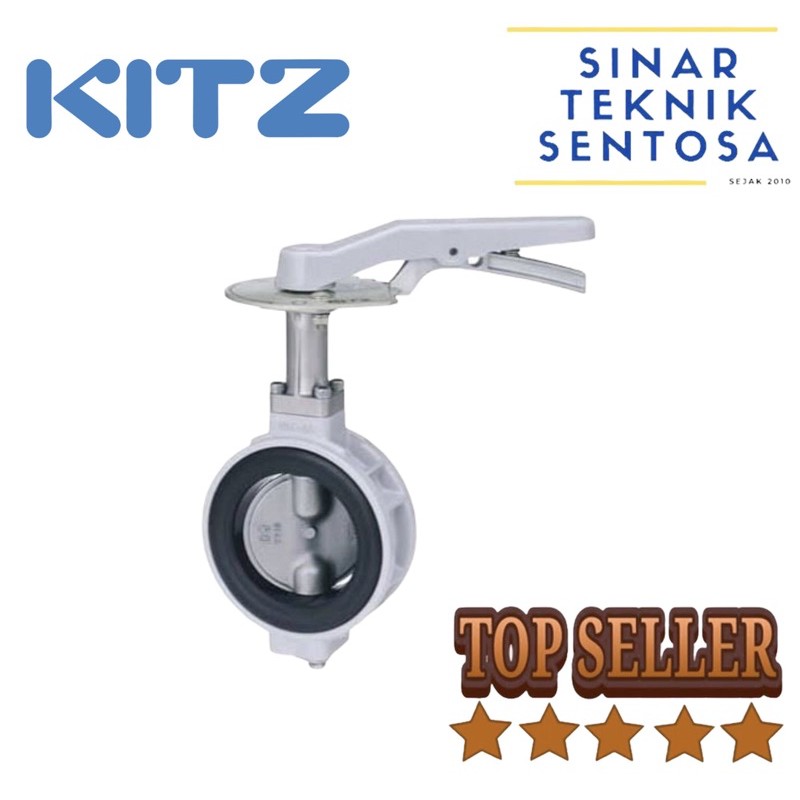 Jual Butterfly Valve 6" inch Kitz 10K Lever operation - Kran - Keran ...