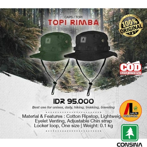 Jual TDH 001 Topi Rimba Consina Original | Shopee Indonesia