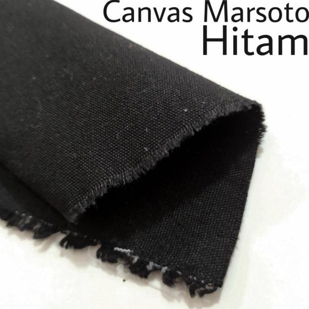Jual Bahan Kain Canvas Marsoto Hitam | Shopee Indonesia
