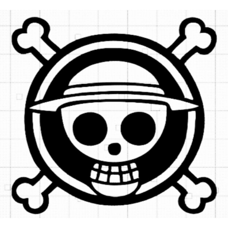 Jual Stiker Logo Luffy / Stiker Bajak Laut / Stiker Luffy Keren ...