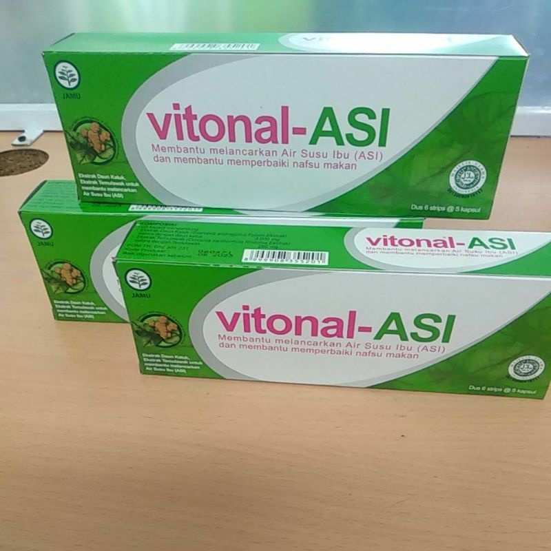 Jual vitonal asi pelancar asi per box isi 6 strip(30tablet) | Shopee ...