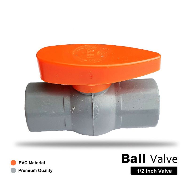 Jual Stop Kran Pvc 1/2" Ball Valve Pvc 1/2 Inch Inci GRT | Shopee Indonesia
