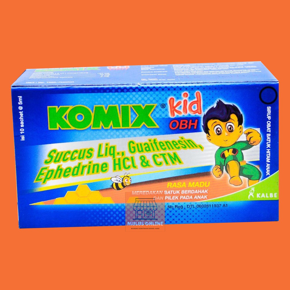 Jual Komix Kid obat Batuk anak Pack [isi 10pcs] OBH, dan Strawberry ...