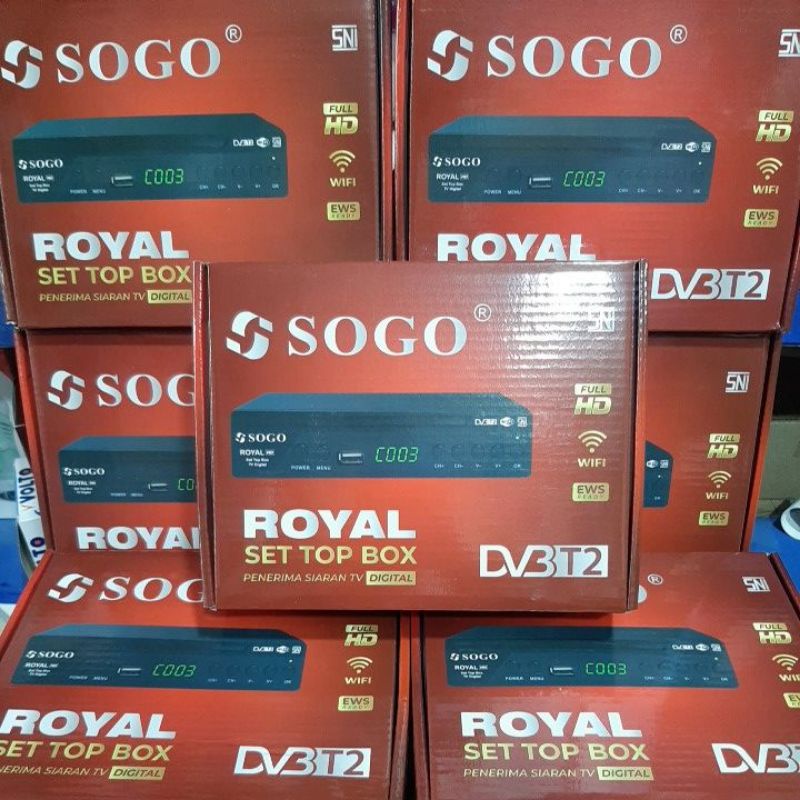 Jual stb set top box versi terbaru sogo dvb t2 wifi internet youtube | Shopee Indonesia
