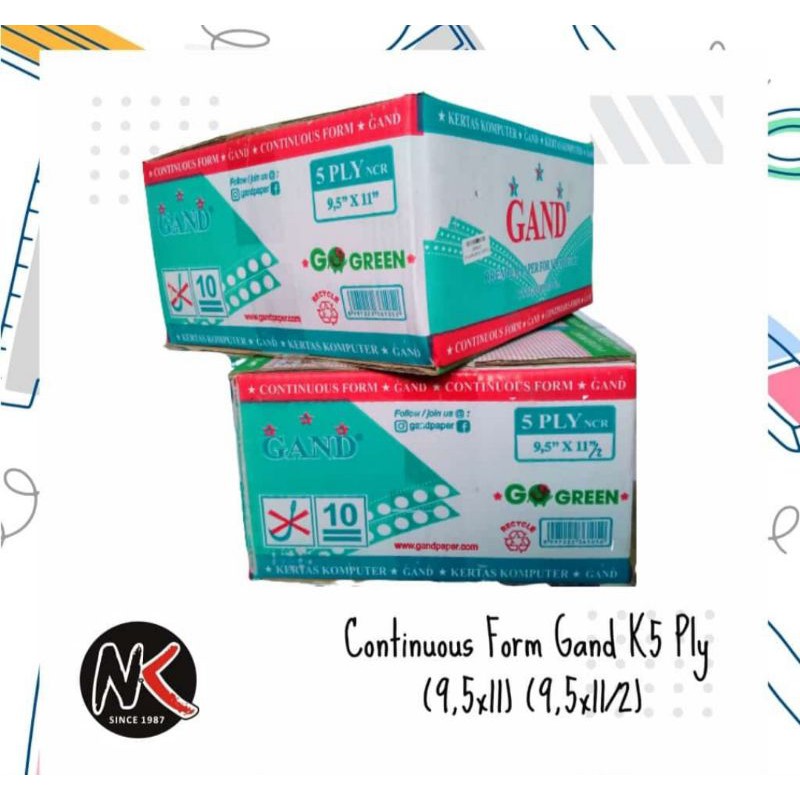 Jual GAND CONTINUOUS FORM 5 PLY | Shopee Indonesia