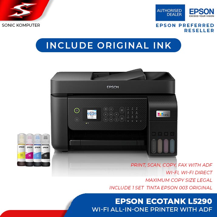 Jual Epson EcoTank L5290 Wi Fi All in One Ink Tank Printer with ADF ...