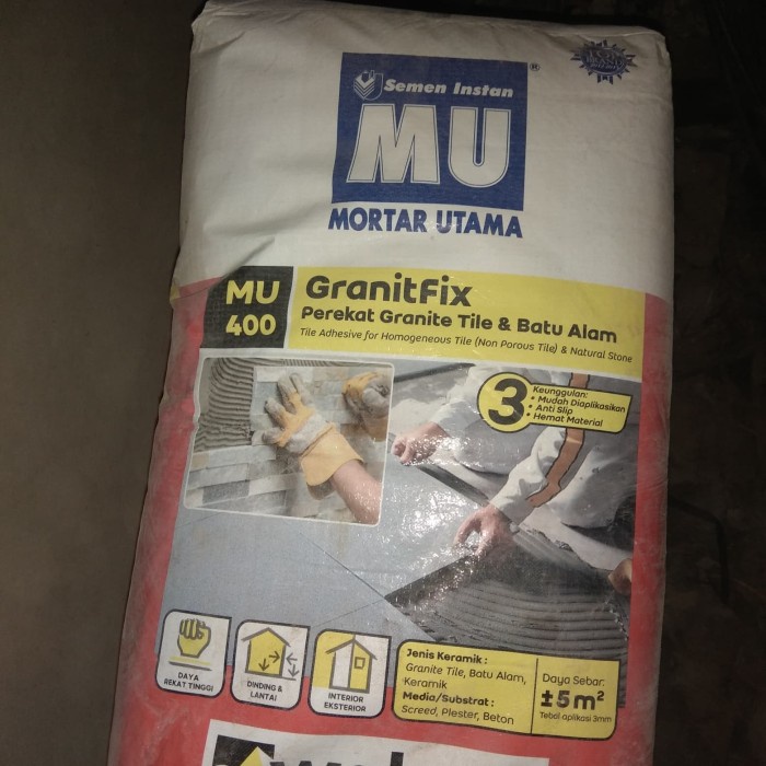 Jual Semen Instant MU 400 (Perekat Granite Dan Batu Alam) | Shopee ...