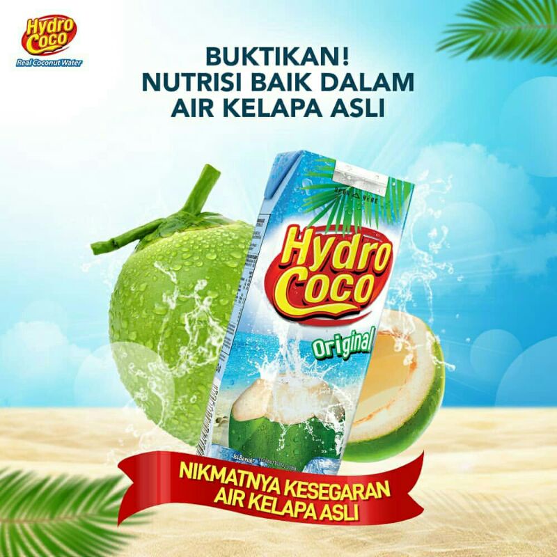 Jual hydro coco 250 ml (air kelapa asli) | Shopee Indonesia
