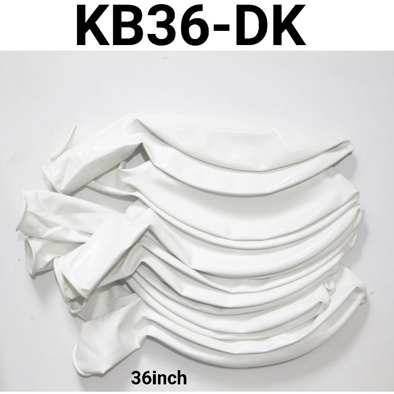 Jual KB36-DK Balon latex 36 inch 90 cm jumbo doff tebal putih white ...