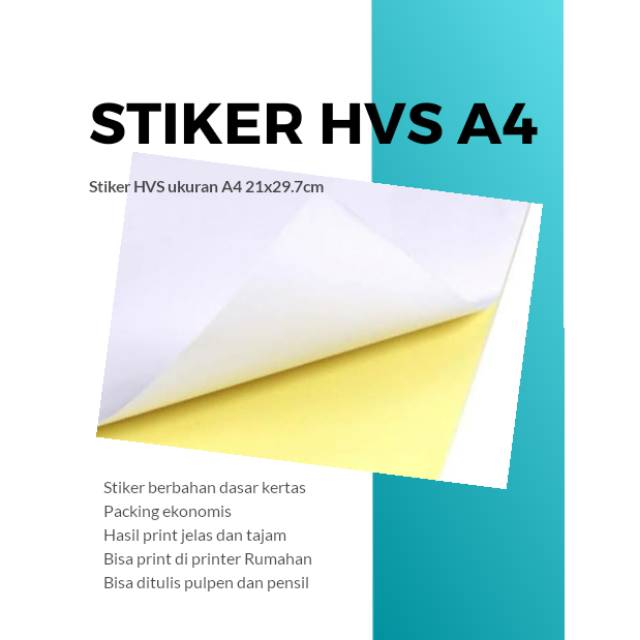 Jual Kertas Stiker HVS A4 High Quality | Shopee Indonesia