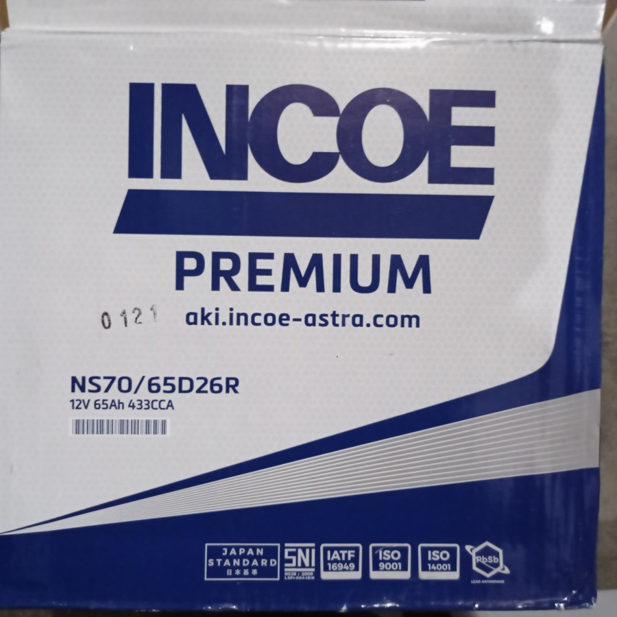 Jual [Jabodetabek] Aki INCOE Premium NS70 / 65D26R 12 V 65 Ah Aki Mobil Kijang Grand Kapsul ...