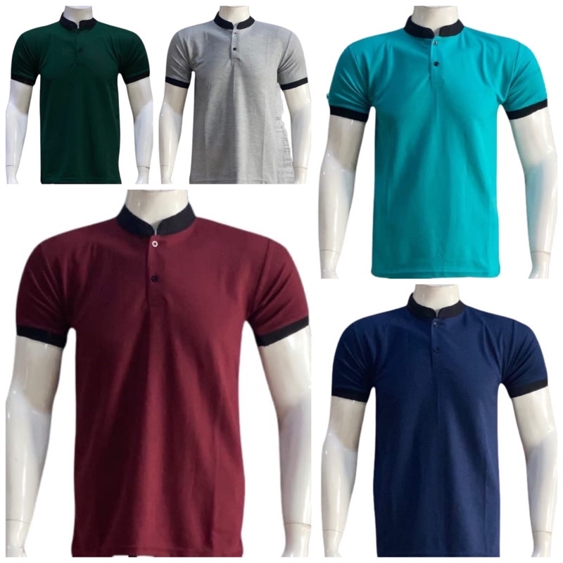 Jual Shanghai polo krah /pakaian pria/baju seragam polosan | Shopee ...