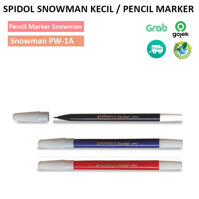Jual Sepidol Snowman PW1A / Spidol Snowman Kecil / Sepidol Pensil ...