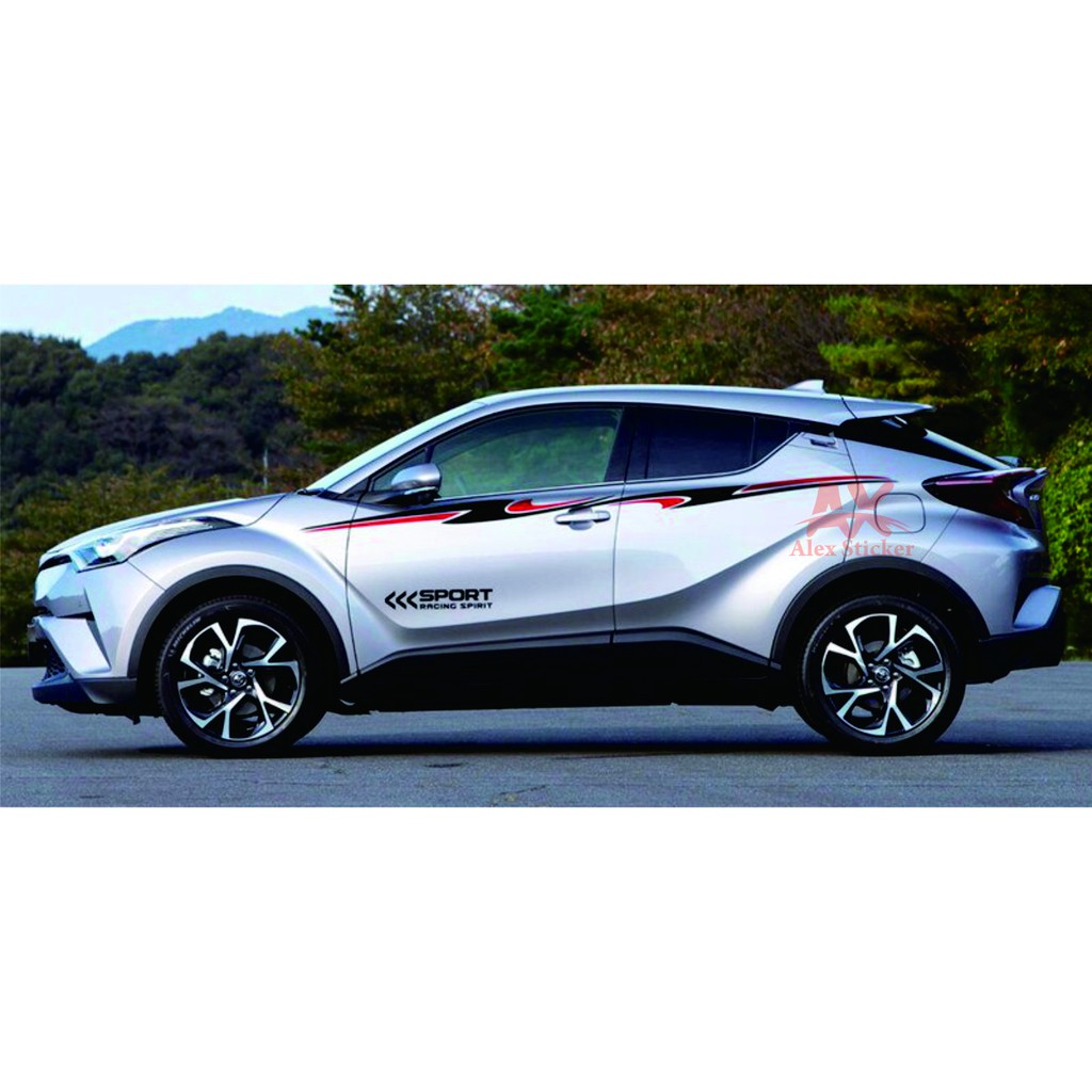 Jual stiker sticker mobil toyota chr crv hrv brv fortuner pajero ...