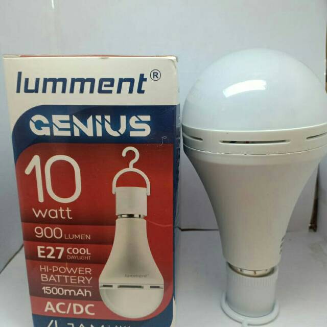Jual (VCM) LAMPU LED EMERGENCY LUMMENT GENIUS 10 WATT | Shopee Indonesia