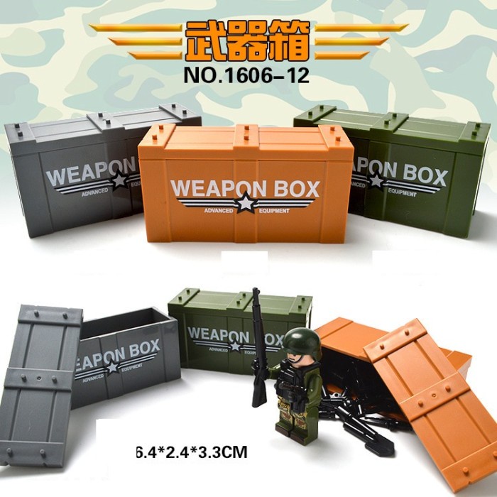 Jual WEAPON BOX KOTAK SENJATA ARMY MILITARY TENTARA MINIATUR BRICK ...