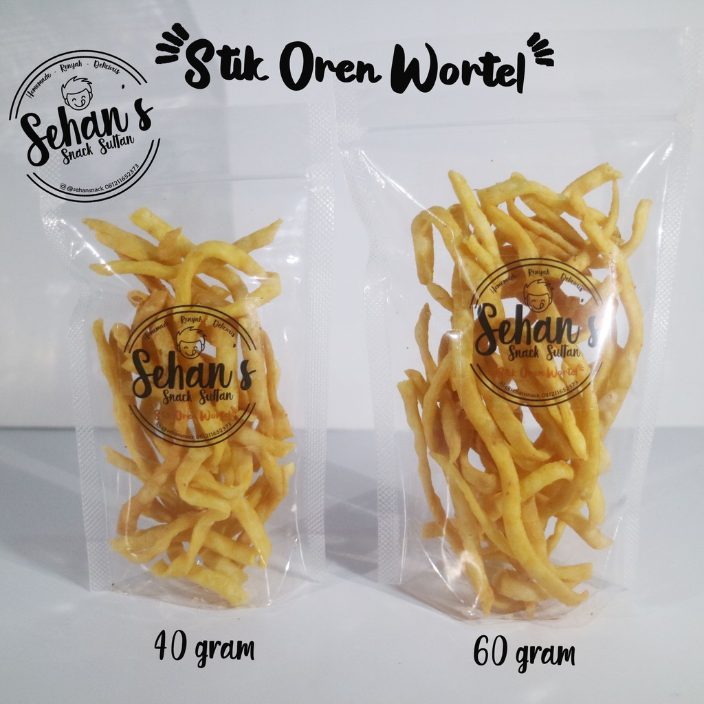 Jual Stik Oren Wortel by Sehan's Snack Sultan - Cemilan Enak Renyah ...