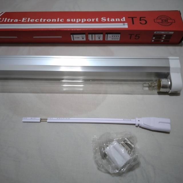 Jual Lampu UV Germicidal Sterilizer T5 6W + kap UVC Filter Air Kuman dll | Shopee Indonesia